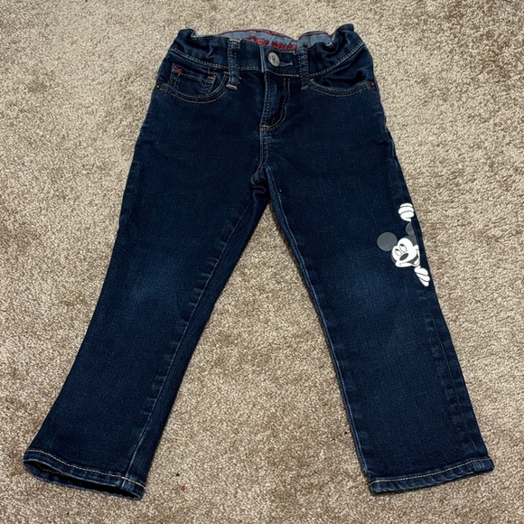 Disney | Bottoms | Disney Kids Navy Blue Jeans With Character Design ...
